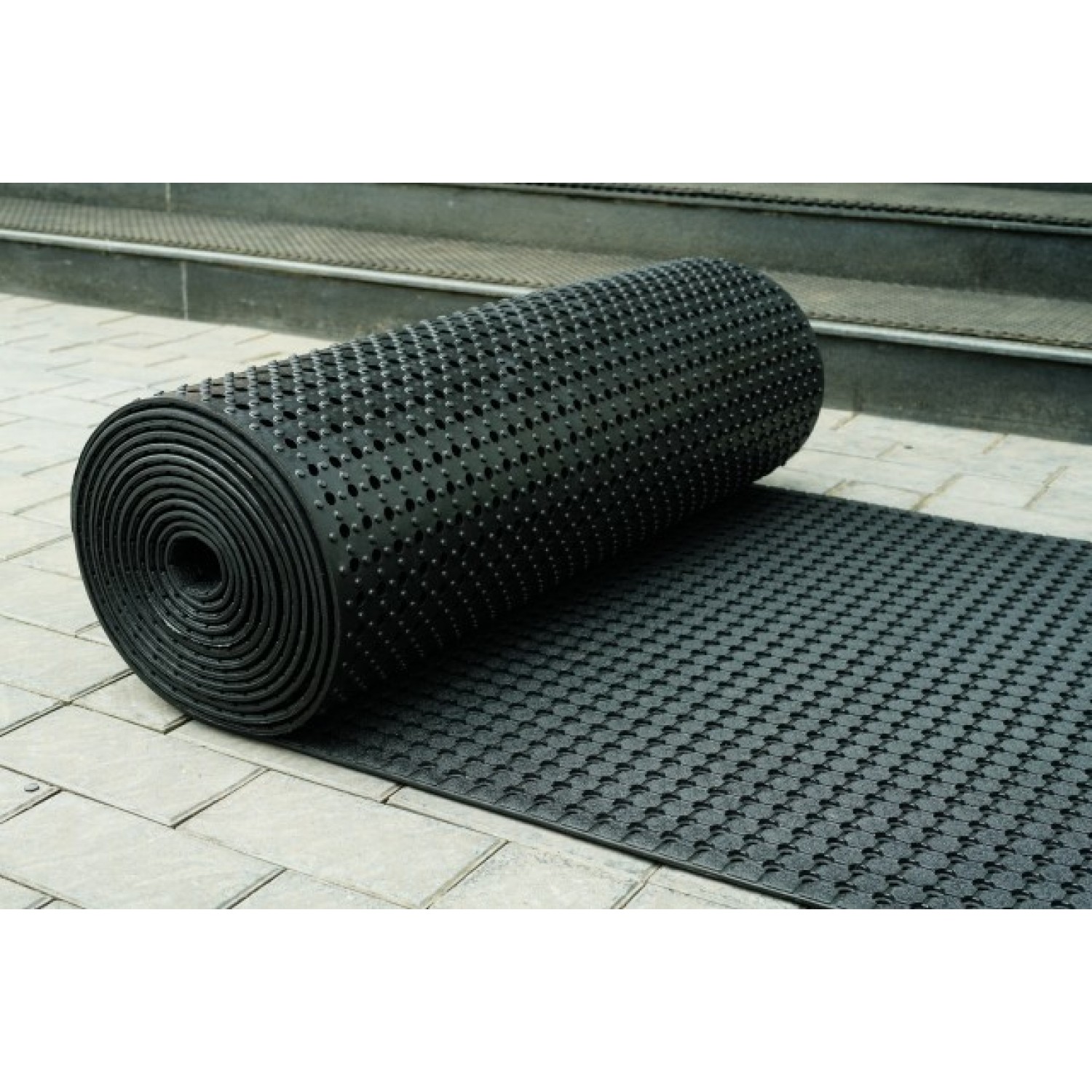 Max Carpet Διάδρομος Forte Μαύρο Ματ 100% Καουτσούκ