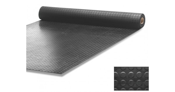 Max Carpet Διάδρομος Rubber Τάπα Μαύρο Ματ 100% Καουτσούκ